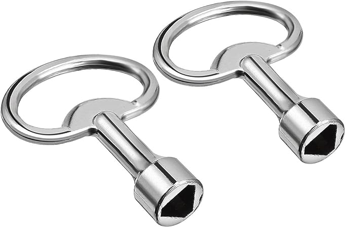 sourcingmap 2pcs 53mm Length 13mmx8mmx3mm Zinc Alloy Triangle ...