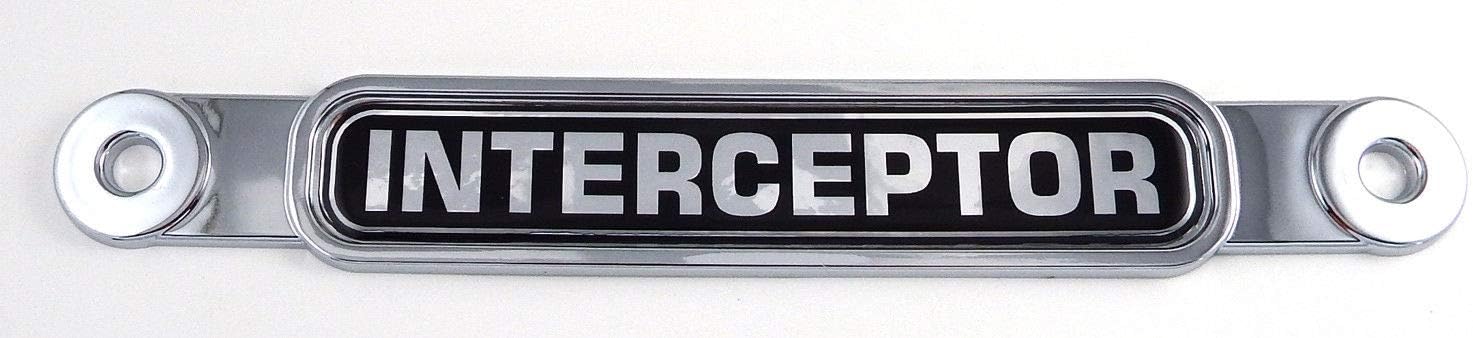 Amazon.com: Interceptor Police Flag Chrome Emblem Screw On car License ...