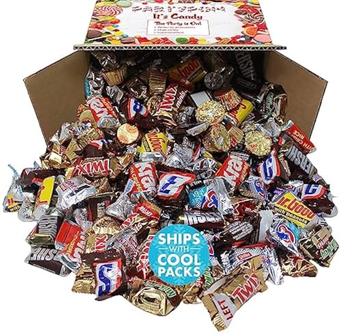 MARS Bulk Chocolate Candy Variety Mix, 5 Lbs Individually Wrapped ...