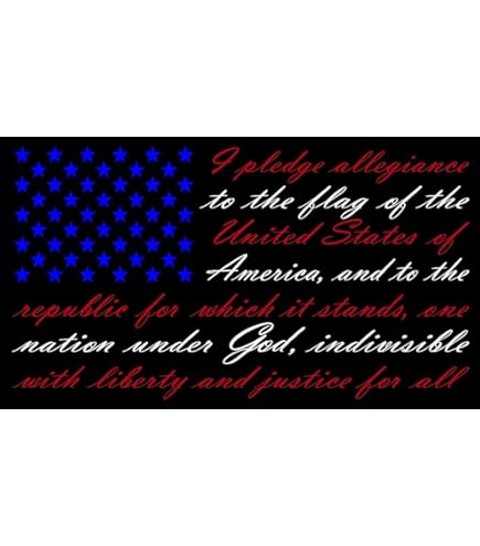 Nine Line Pledge Of Allegiance American Flag Decal Pledge Of