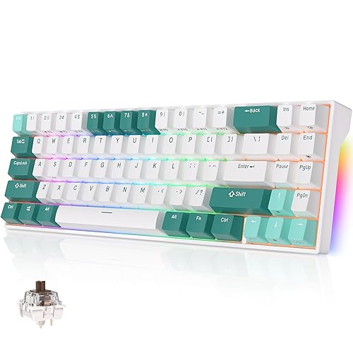 RK ROYAL KLUDGE RK71 Mechanical Gaming Keyboard - 71 Keys 70% Layout ...
