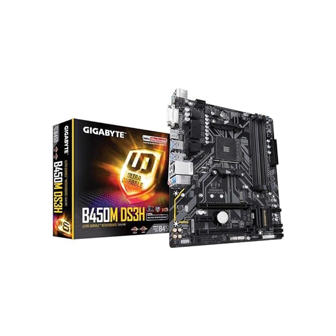 Amazon.in: Buy GIGABYTE B450M DS3H Ultra Durable Motherboard with ...