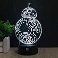 Amazon.com: 3D Lamp Fuwa Force Awaken Bb-8 Night Light 7 Color Change ...