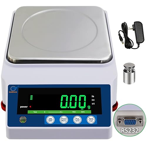 RUISHAN Lab Scale Lab Analytical Balances 3000 x 0.01g | 6.6x0.00002 lb ...