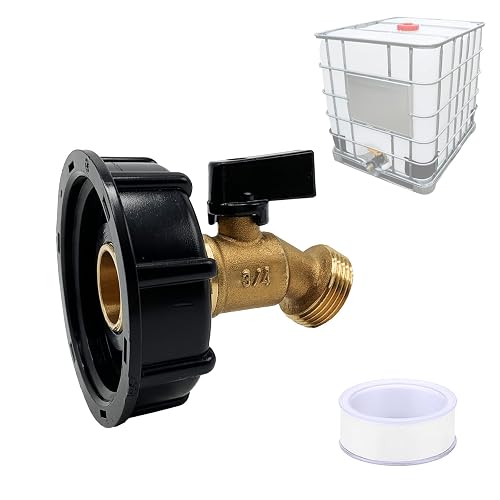 275-330 Gallon Water Tank IBC Tote Adapter 2.36" Coarse Thread Brass ...