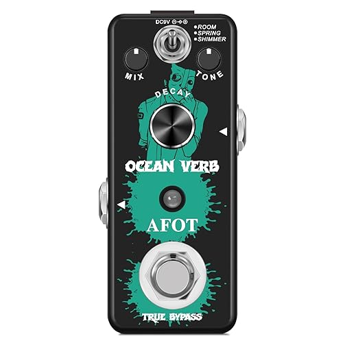 AFOT Digital Reverb Guitar Pedal, Digital Reverb Ocean Verb Effects ...