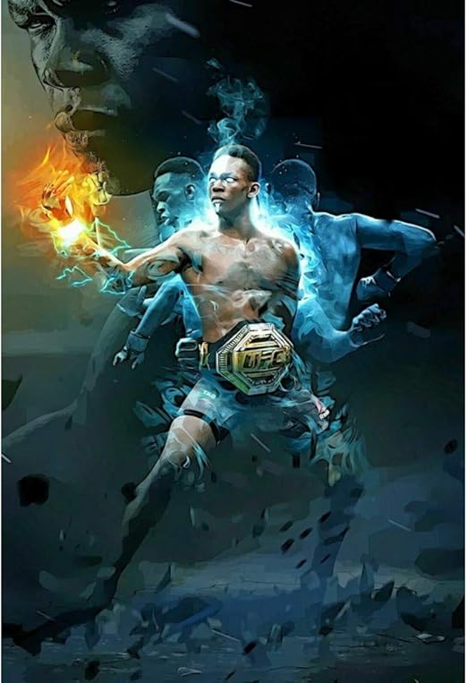 Amazon.com: IDOLN1 Israel Stylebender Adesanya Posters Wall Art Canvas ...