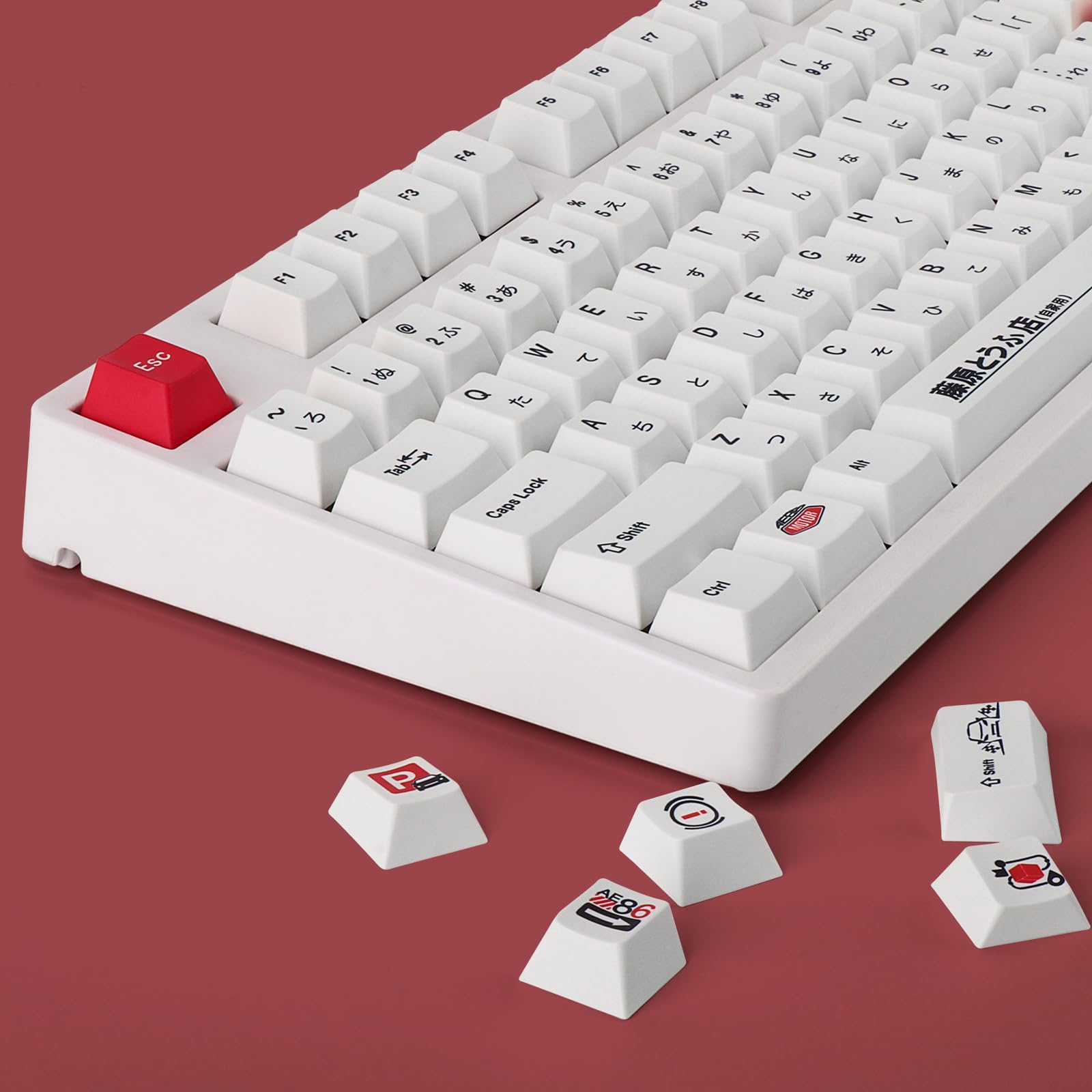 Mua YIMAGUJRX Initial D Keycaps - AE86 PBT Japanese Keycaps, 121 Keys ...