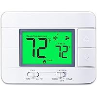 Upgraded Multi-Stage Non-Programmable Thermostats for Home 2 Heat/2 ...