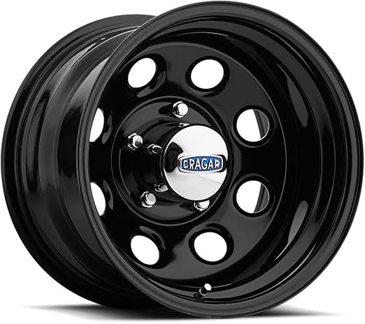 Amazon.com: Cragar 3978934: Wheel, Soft 8, Steel, Black, 17 in. x 9 in ...