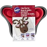 Amazon.com: Wilton Cake Pan: Rudy Rudolph Reindeer Christmas Holiday ...