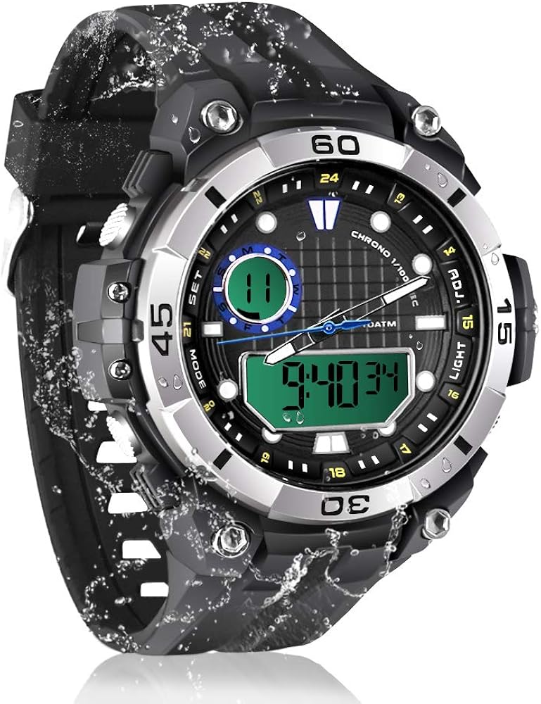 Amazon.com: TEKMAGIC 10ATM 100m Outdoor Waterproof Sports Watch for ...