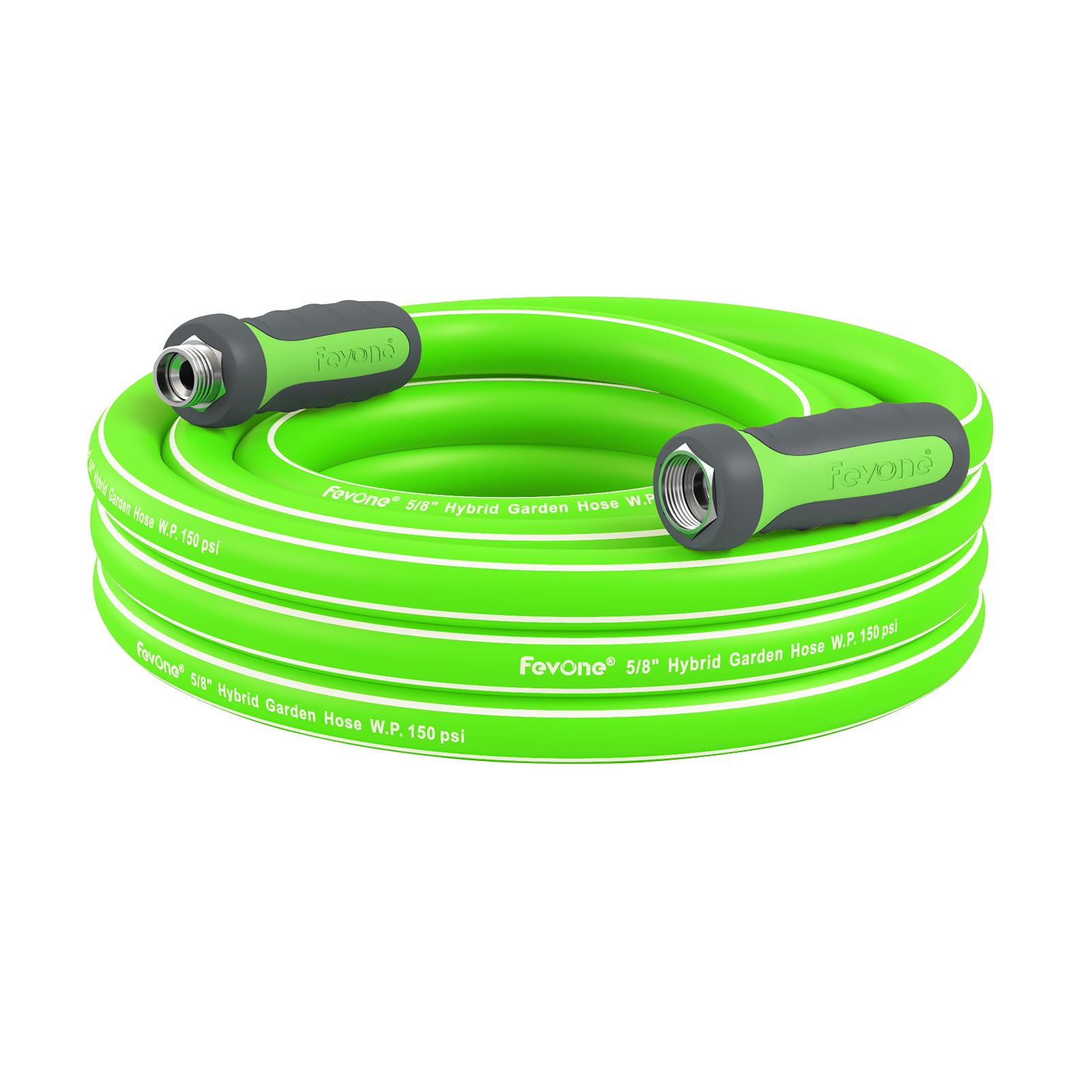 Fevone Garden Hose 12 ft, Heavy Duty Water Hose, Hybrid Polymer, Kink ...