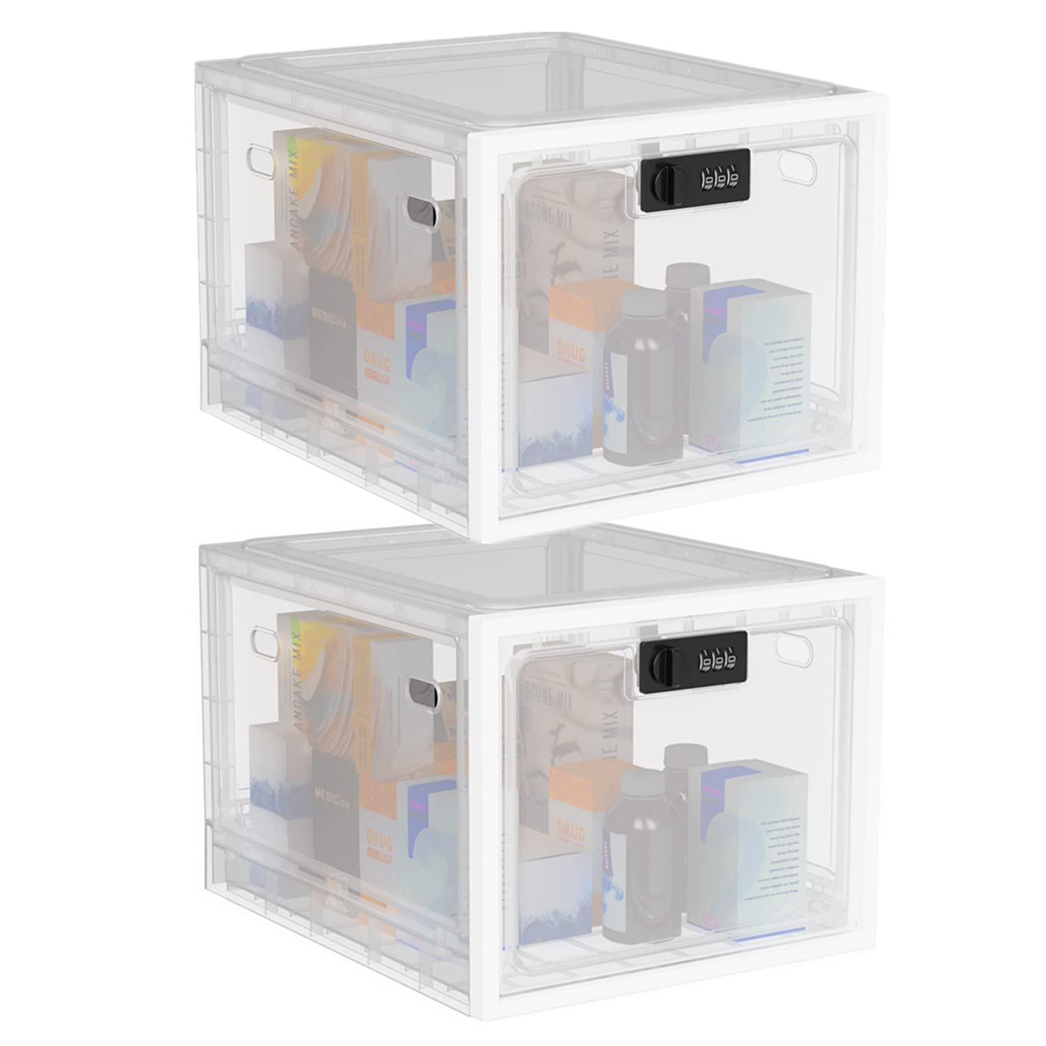 Medicine Box with Combination Lock,Lock boxes for Medication Safe ...