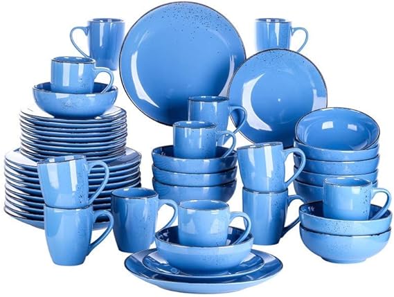 Dinnerware Sets,48-Piece Stoneware Ceramic Dinnerware Set with Dinner ...