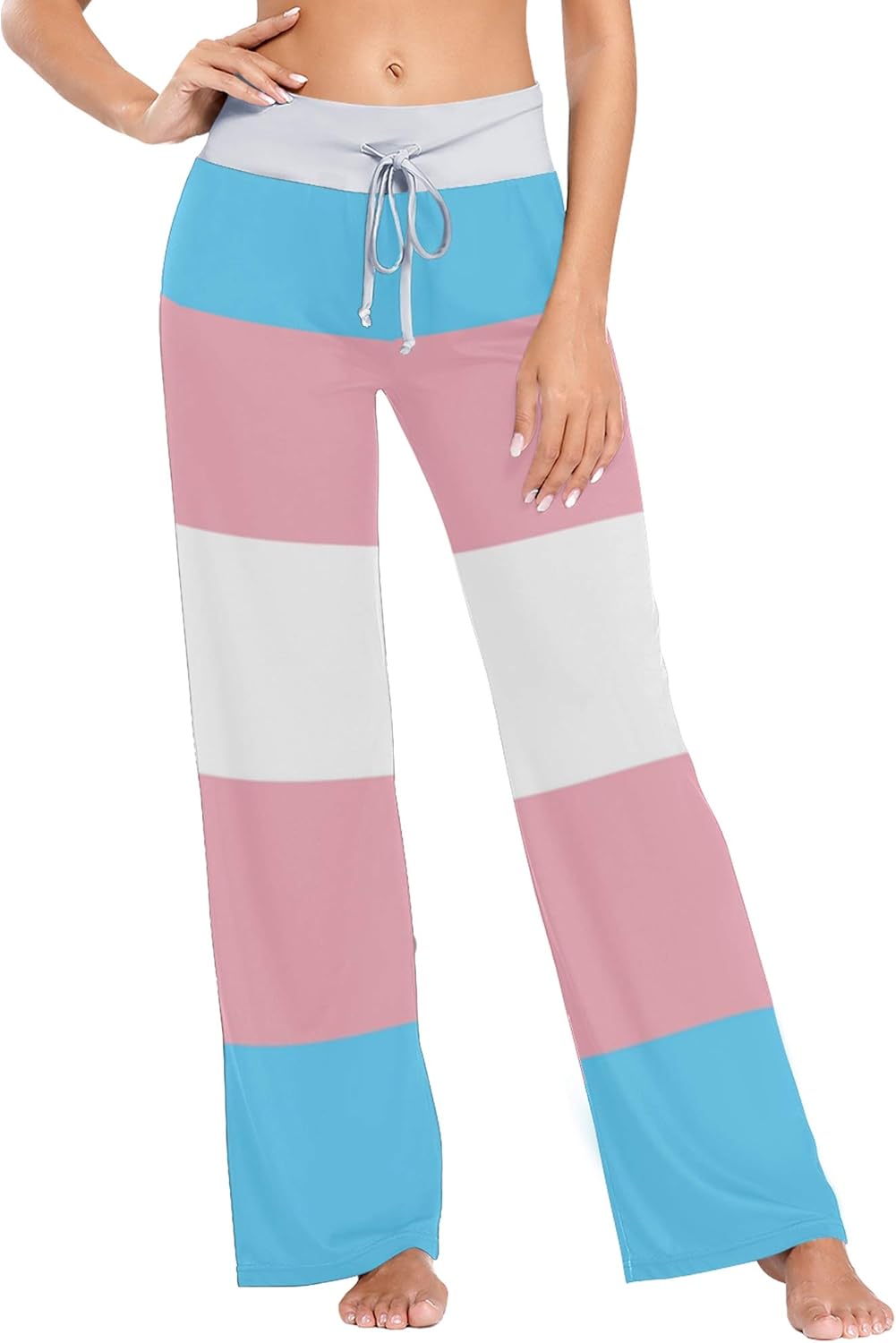 NEPower Transgender Gay Pride Flag Women's Pajama Pants Stretch ...