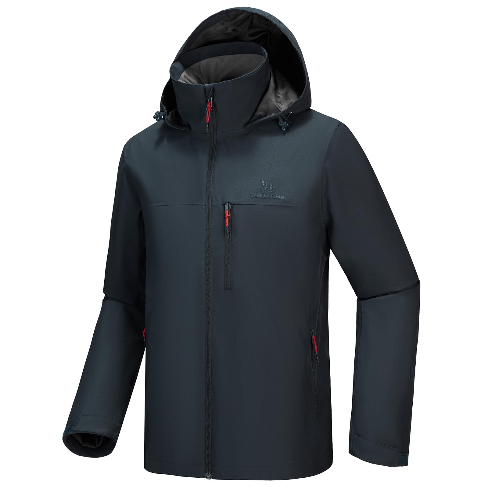 CAMELSPORTS Men's Waterproof Softshell Jacket Lightweight Hooded ...