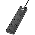 Amazon.com: APC Surge Protector Power Strip, PH12, 2160 Joules, Flat ...
