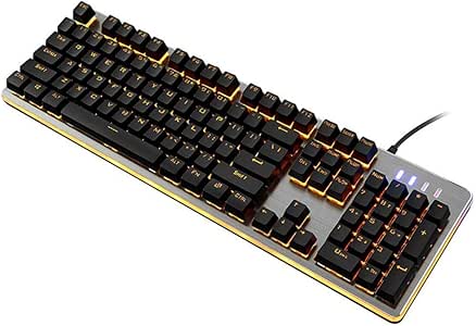 Teclado Iluminado Teclado retroiluminado Breathing Light Game Machinist ...