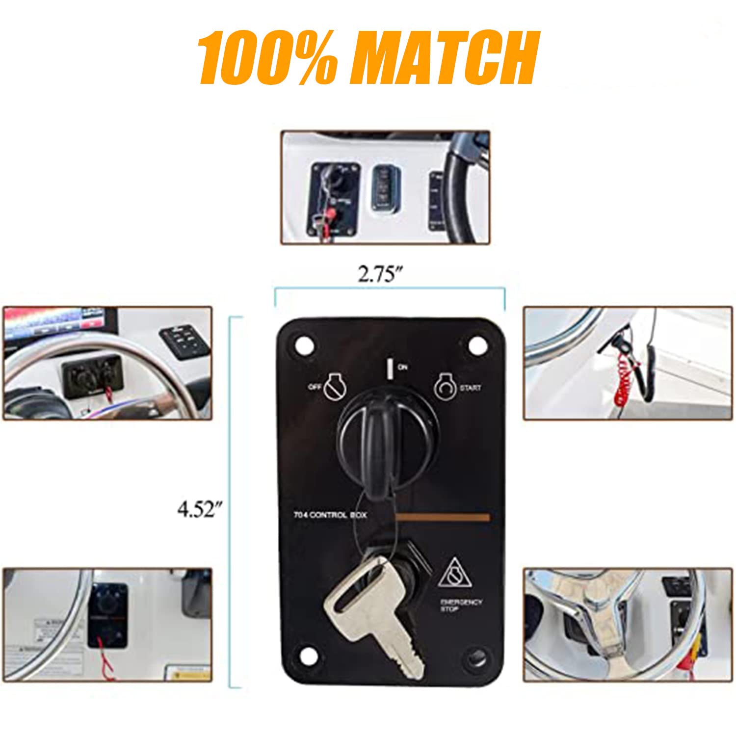 Mua Wztepeng 704 12V Single Engine Key Ignition Switch Panel Main ...