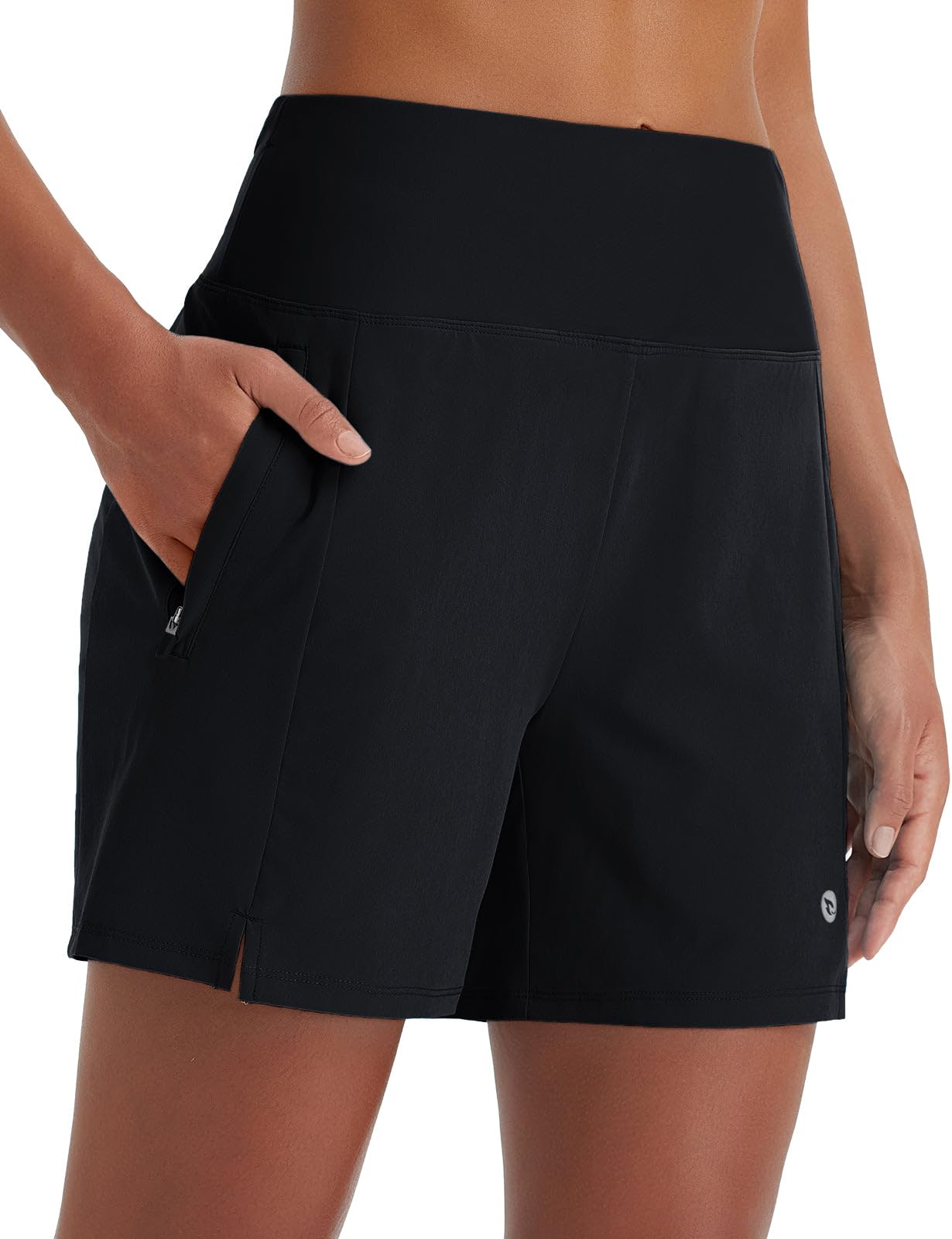 baleaf Women's Swim Shorts High Waisted Quick Dry 5'' Modest Swimsuits ...