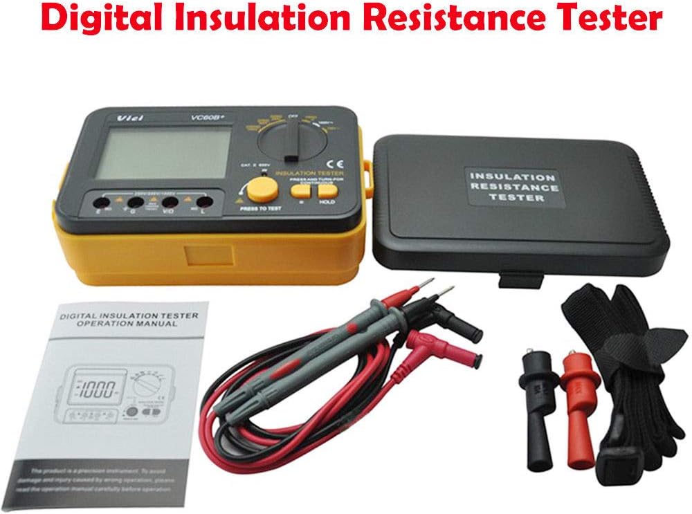 SENRISE Insulation Resistance Meter, VCB60+ Digital Insulation ...