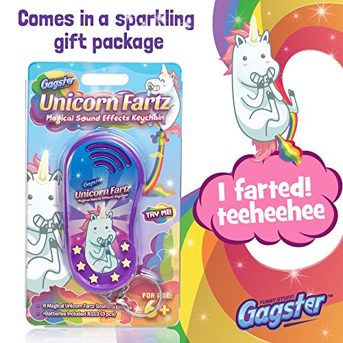 Unicorn Fartz Magical Farts Noise Maker - Hilarious Fart Machine with 6 ...