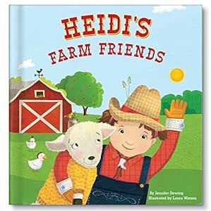 Amazon.com : Baby Farm Animals Book for Toddler, Kids, Personalized ...