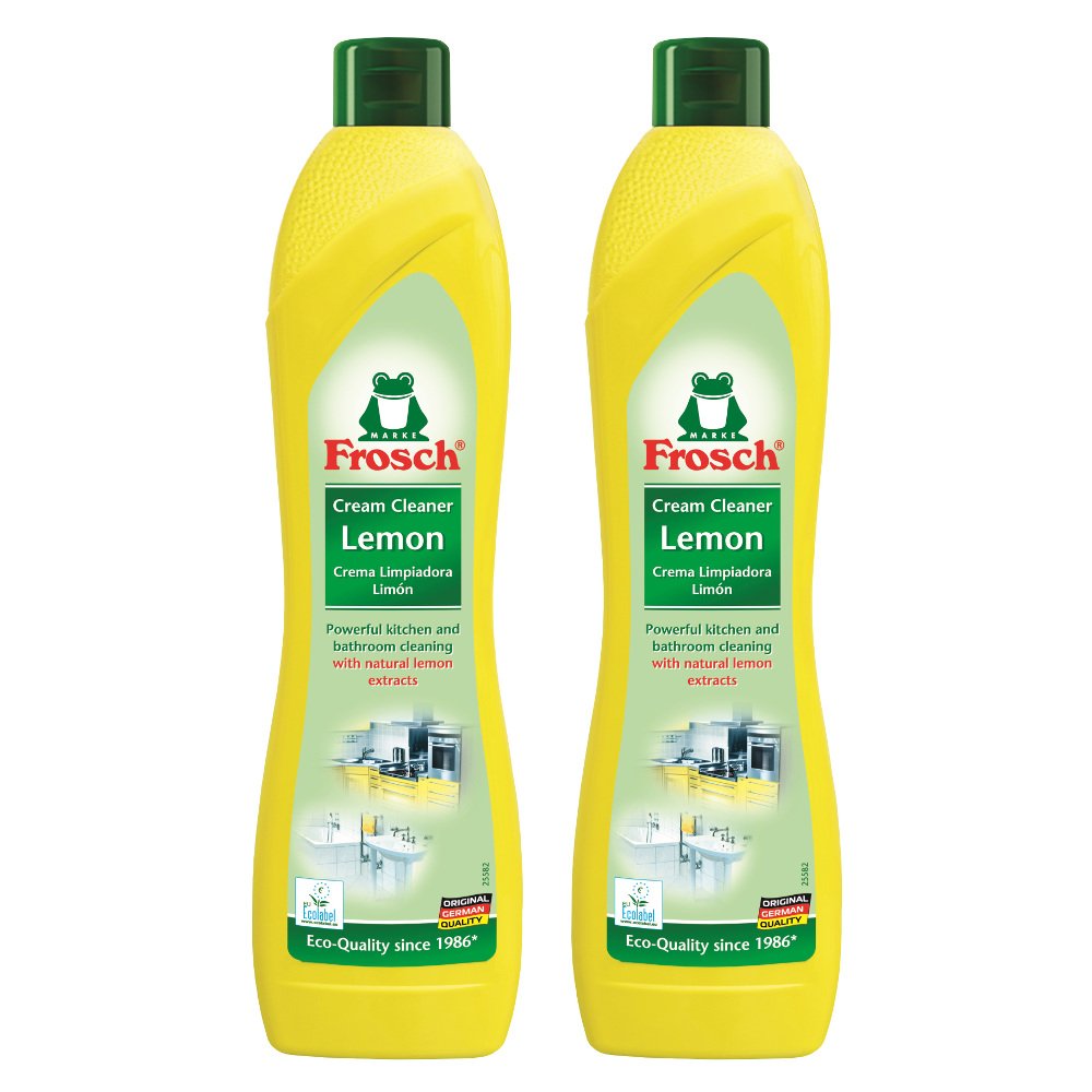 Frosch Natural Lemon Scouring Cream Cleaner, 500 ml (Pack of 2) Home ...