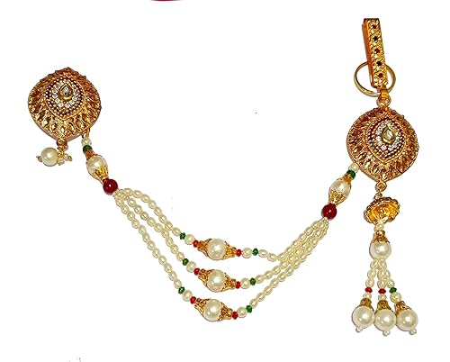 Gold Plated Traditional Double Juda Waist Chain/chabi challa for Women ...