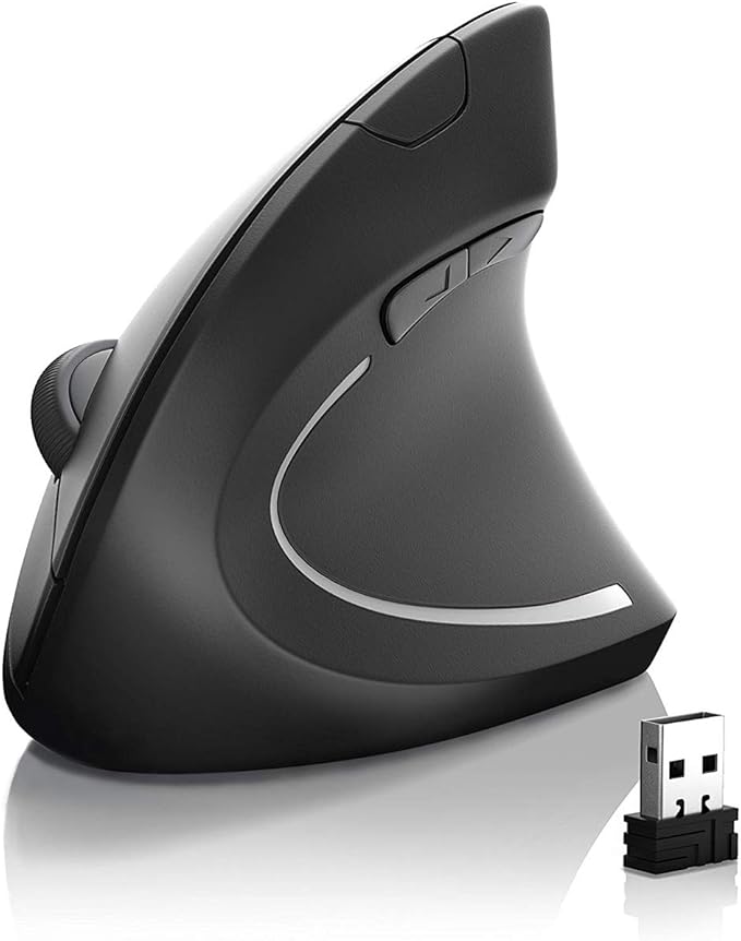Ergonomic Wireless Rechargeable Mouse 2.4G Small: Amazon.co.uk: Electronics