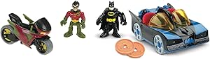 Amazon.com: Fisher-Price Imaginext DC Super Friends, Batmobile & Cycle ...