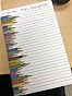 Amazon.com : Colored Lines Set of 2 Personalized Teacher/School Memo ...