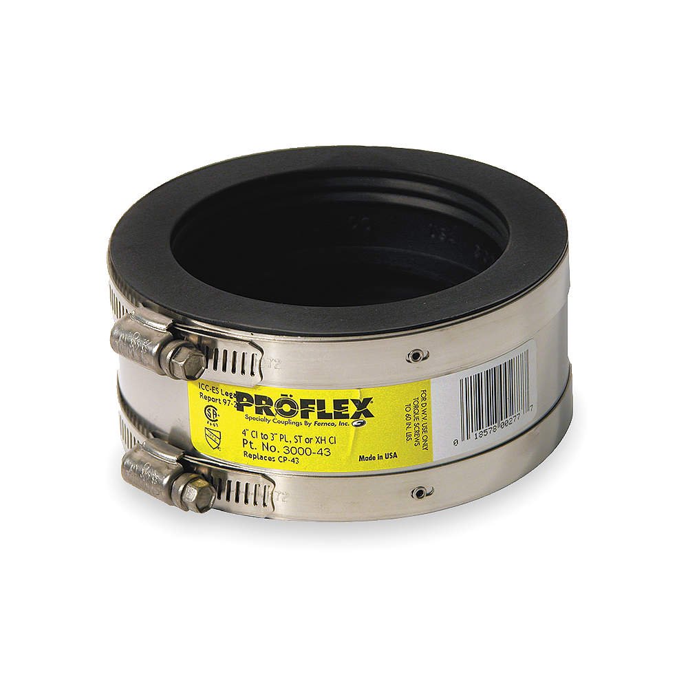 Shielded Coupling, For Pipe Size 4" x 3": Hydraulic Couplings: Amazon ...