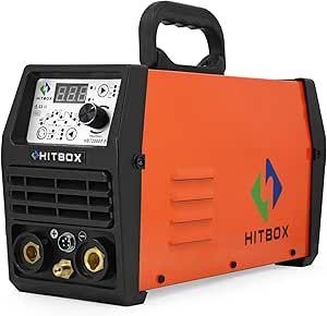 HITBOX TIG Welder 200A Pulse TIG 110/220V Dual Volt Inverter IGBT Stick TIG Digital TIG200P ...