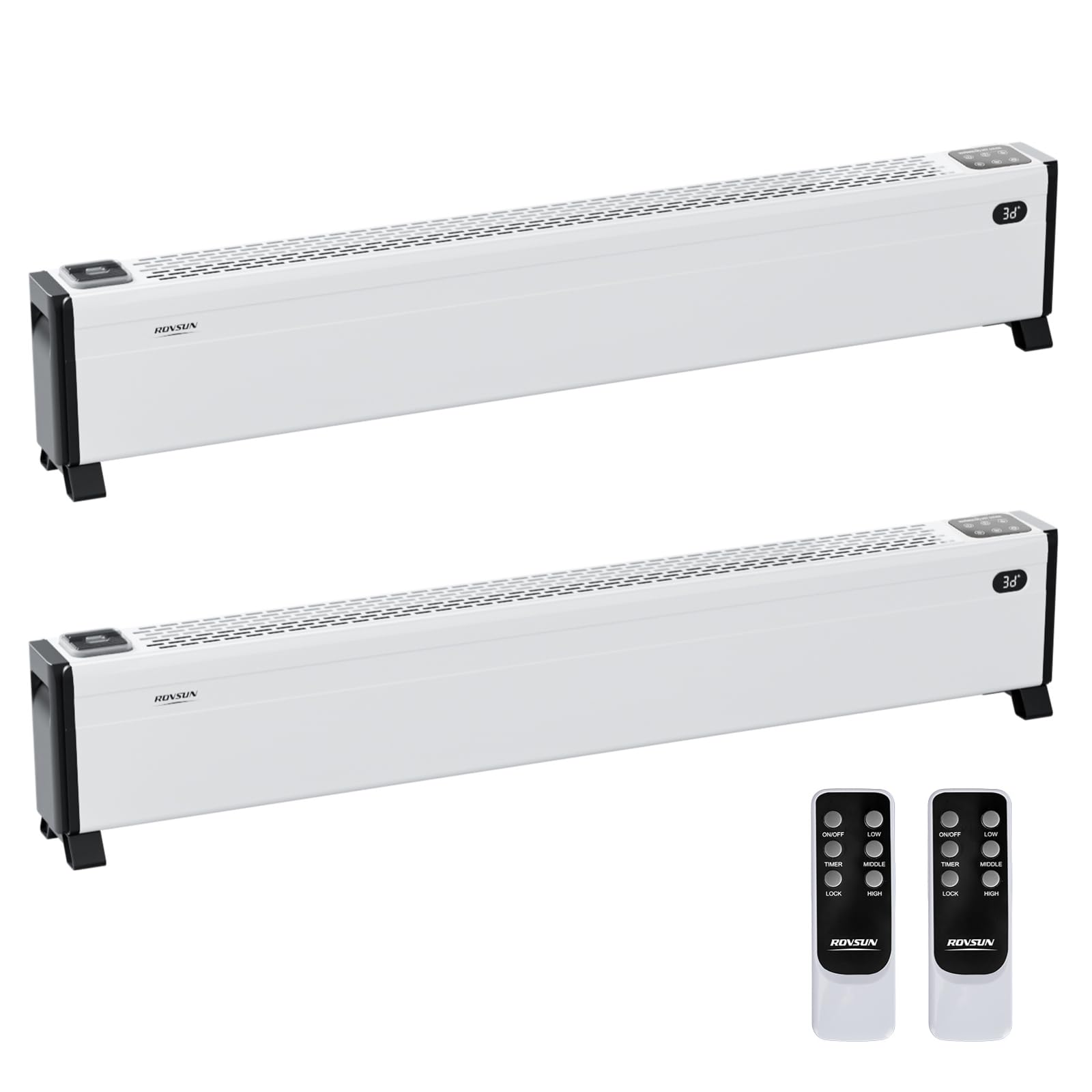Mua ROVSUN 48'' Electric Baseboard Heater with Remote & Timer, 1500W ...