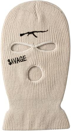 Amazon.com: 3 Hole Ak47 Ski Mask Full Face Warm Balaclava Winter Warmer Outdoor Sports Thermal ...