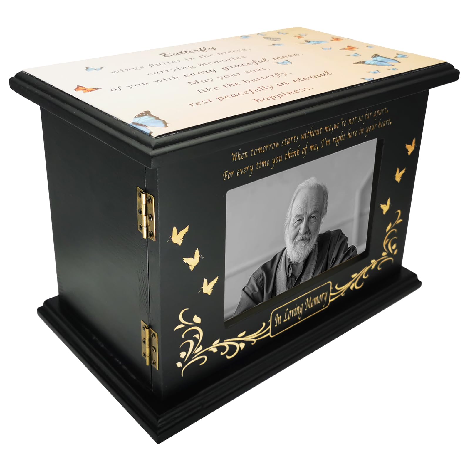 Cremation Memorial Urns for Human Ashes Adult Male Female, Wooden ...