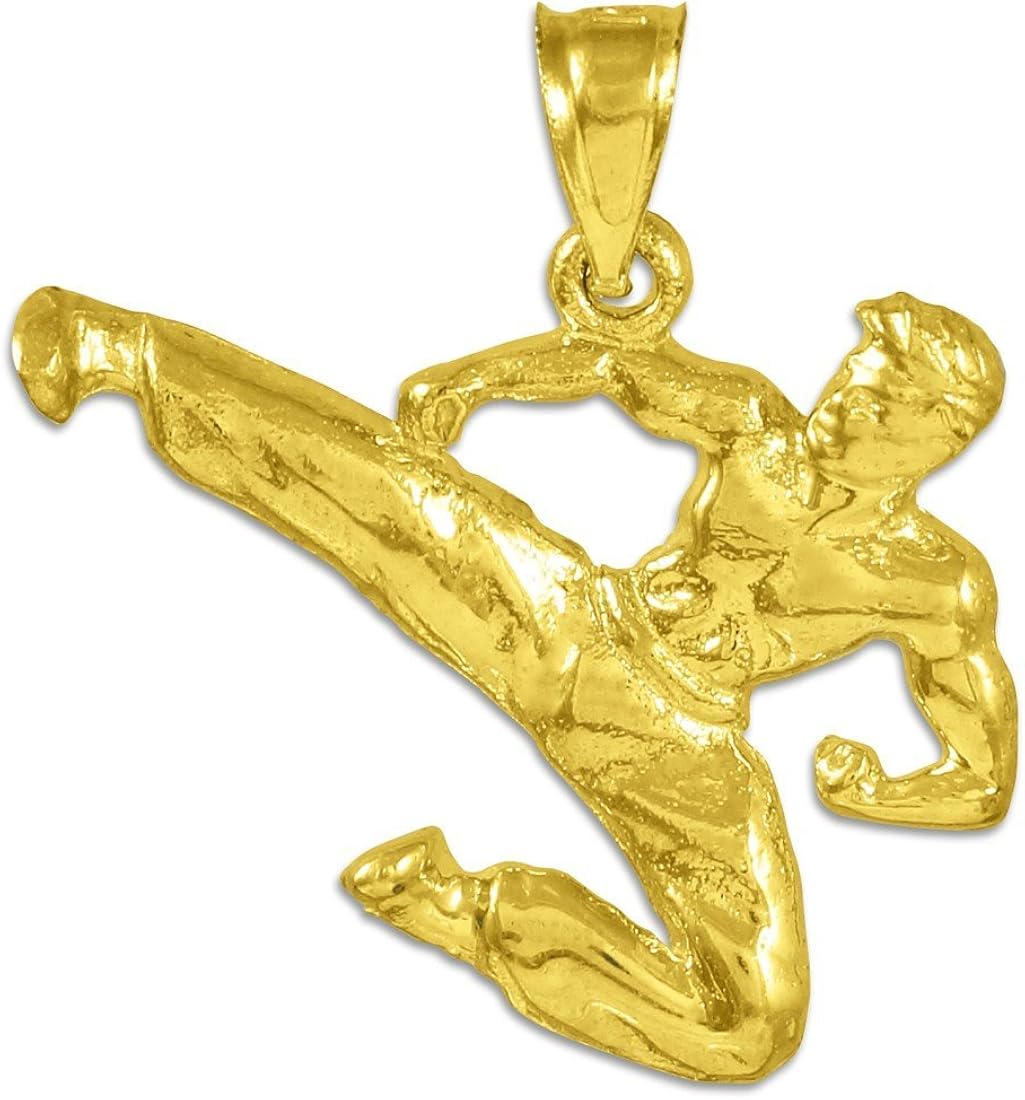 Amazon.com: Sports Charms 10k Gold Karate Martial Arts Pendant: Jewelry