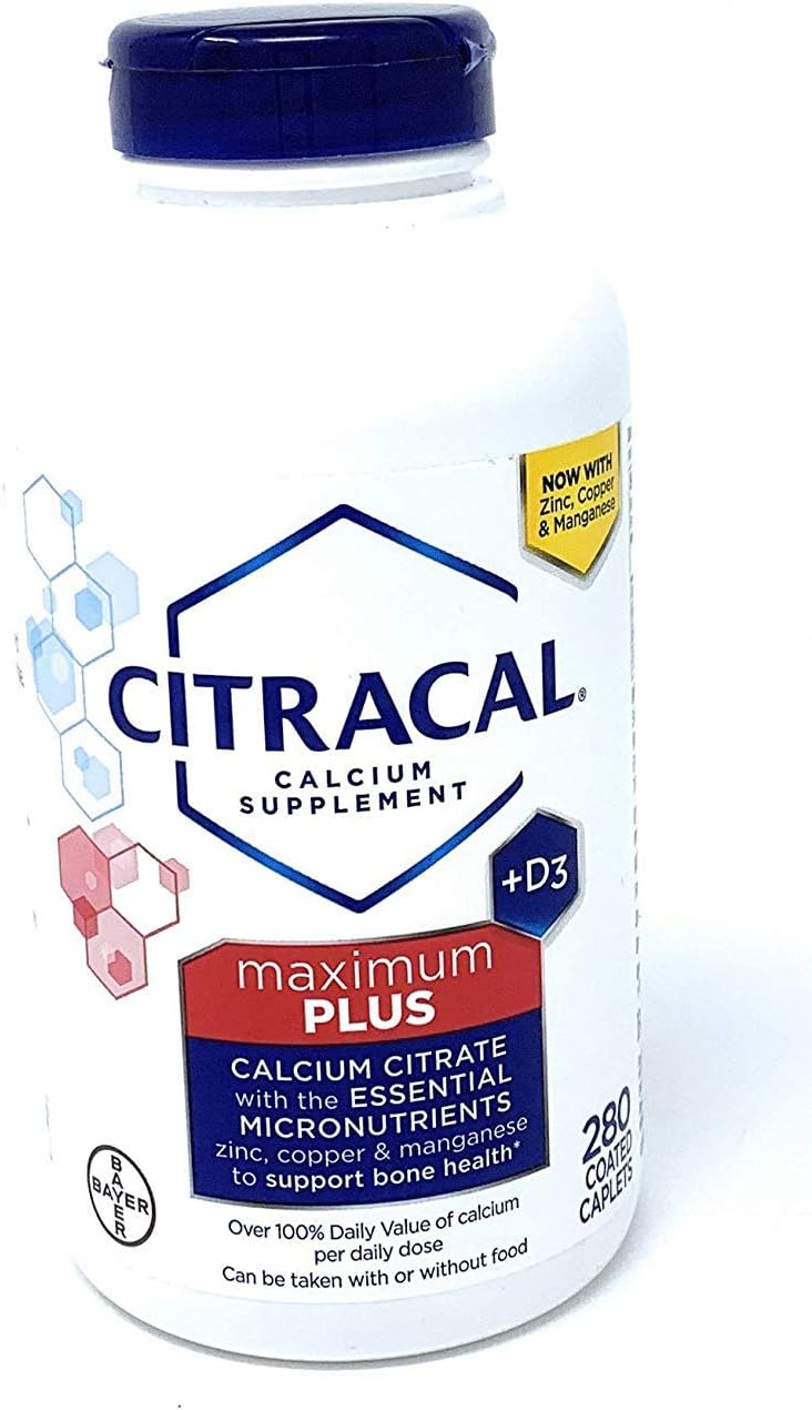 Citracal Maximum Plus Calcium Citrate + D3, 280 Caplets – BigaMart