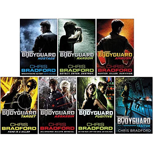 Chris Bradford Bodyguard Series 7 Books Collection Set (Hostage, Ransom ...