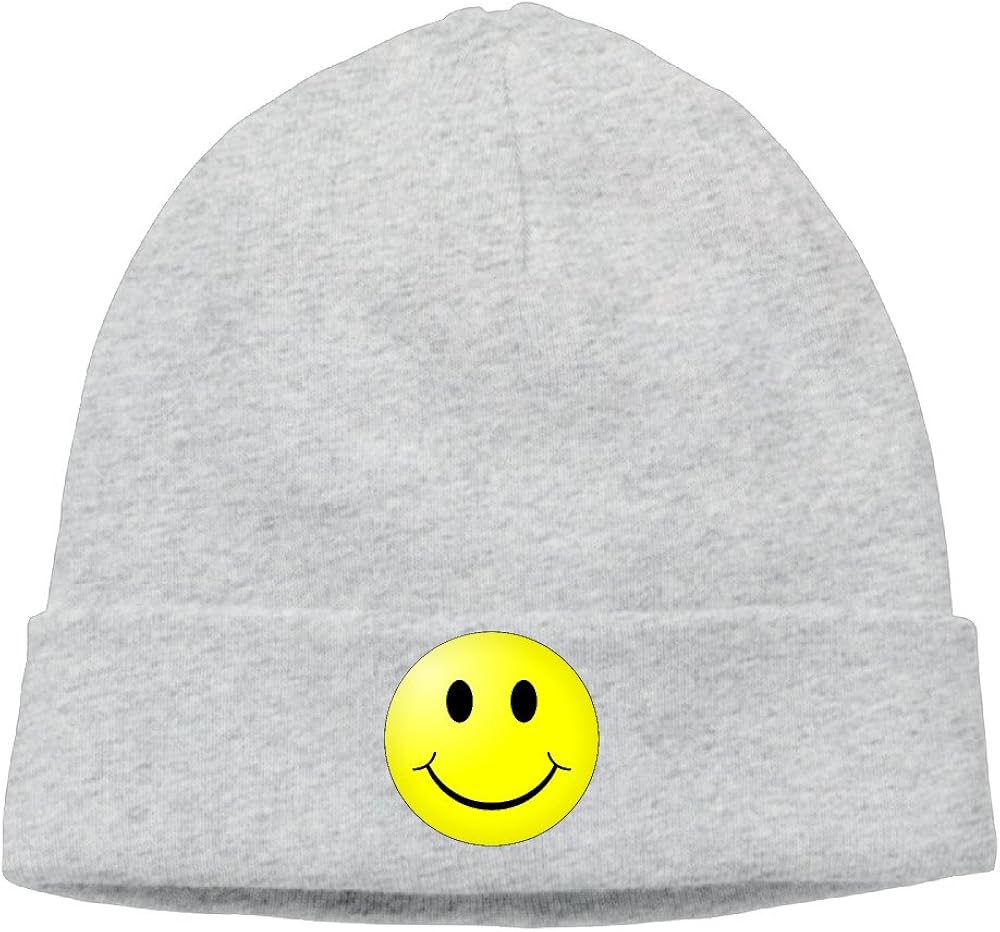 White Smiley Face Cool Beanie Hat Cap Winter Hat: Amazon.ca: Clothing ...