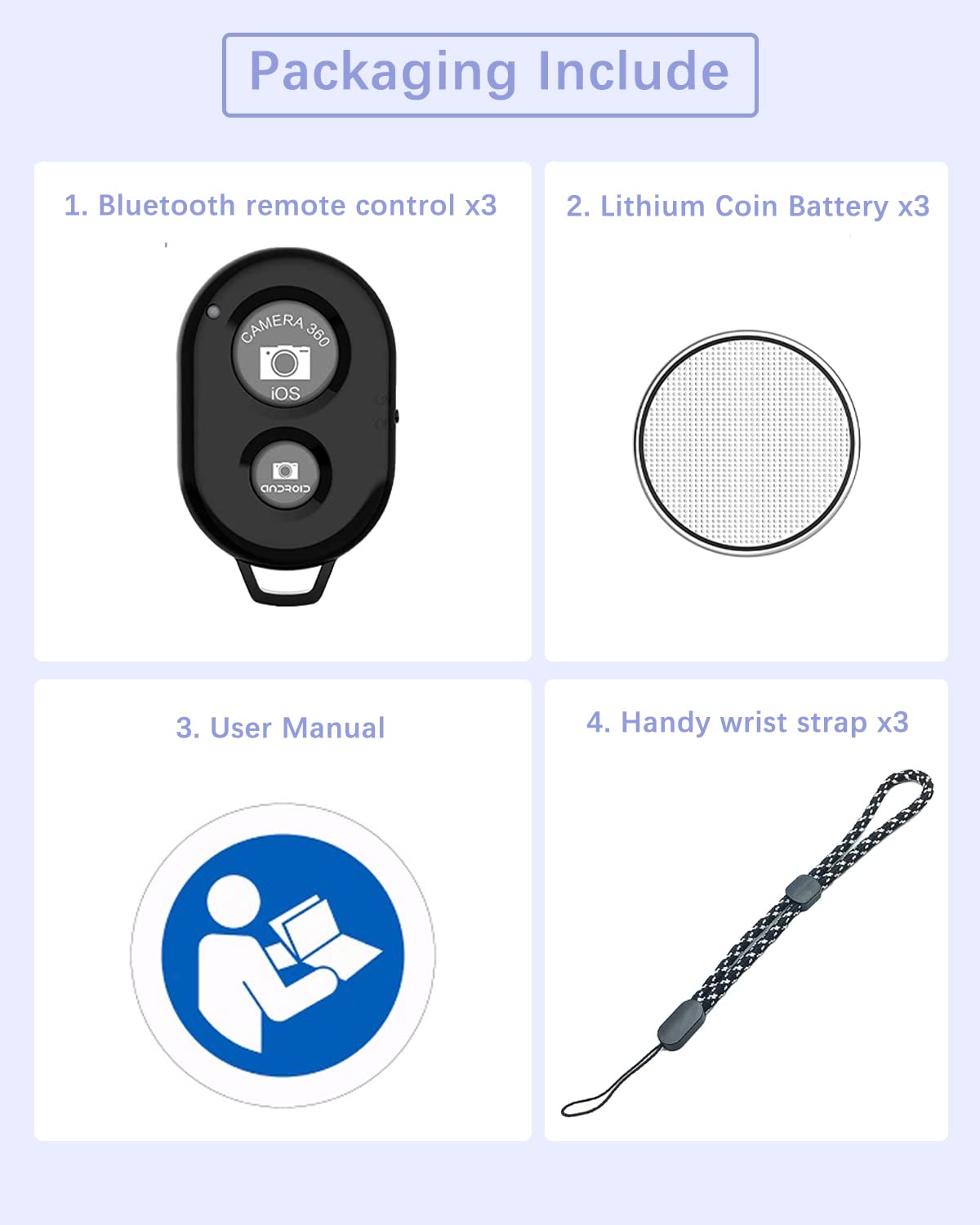 Mua Wireless Remote for iPhone Camera for iPhone & Android, Bluetooth ...