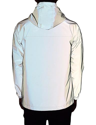 TR Mens 3M Super Bright Reflective Jacket Coat, Grey, Medium in Oman ...