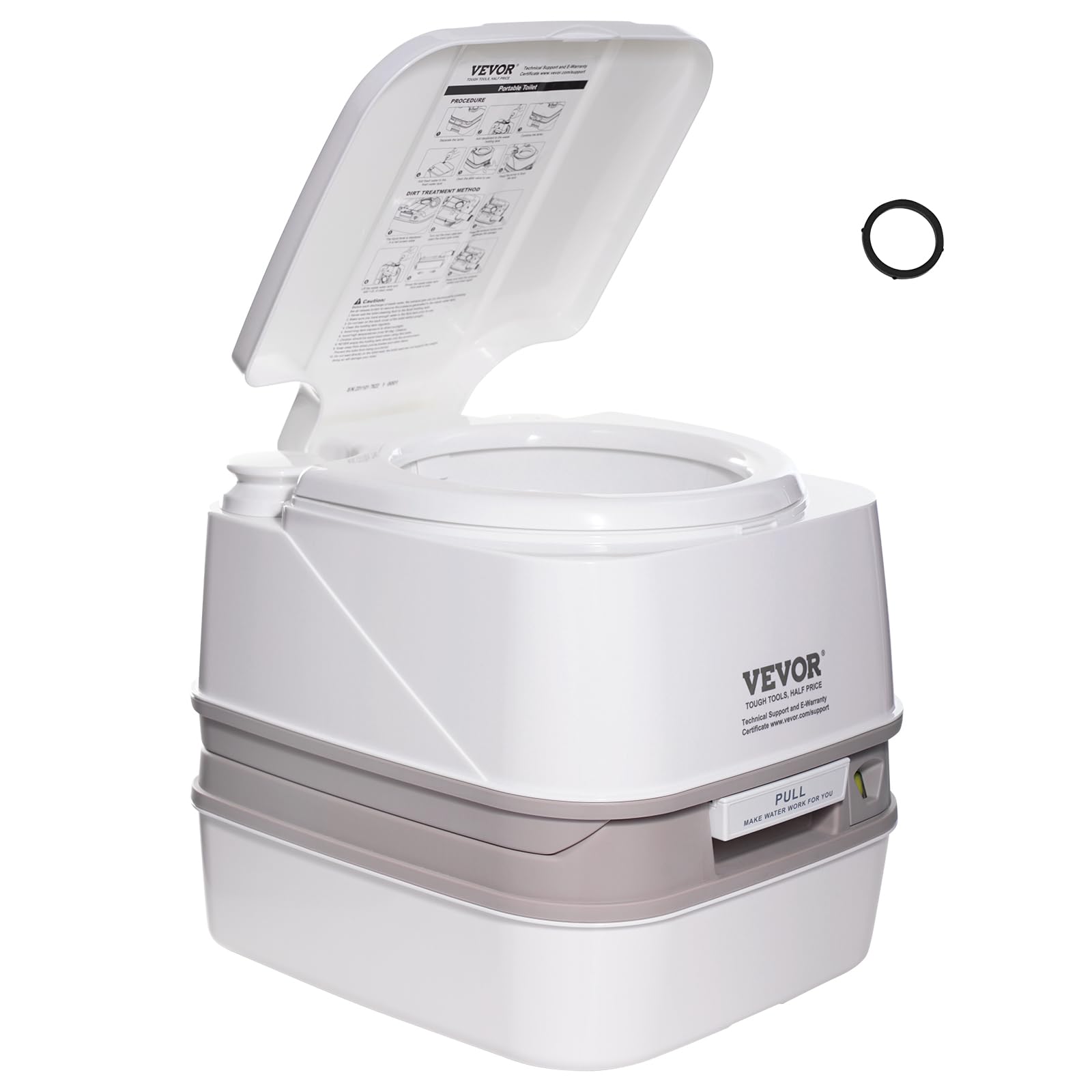 Mua VEVOR Portable Toilet for Camping, RV Toilet, Cassette Toilet with 3.2 Gal, Push-Button ...