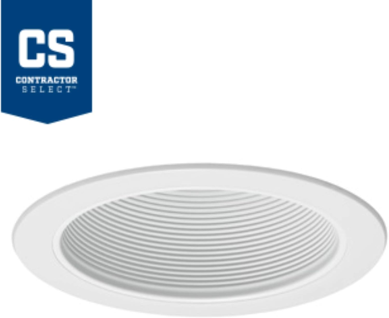 Juno Lighting V3024 WWH LED Conical Baffle Trim Round White VuLite, 6 ...