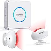 AMHEY Motion Sensor Door Chime, Wireless Motion Detector Alarm Indoor ...