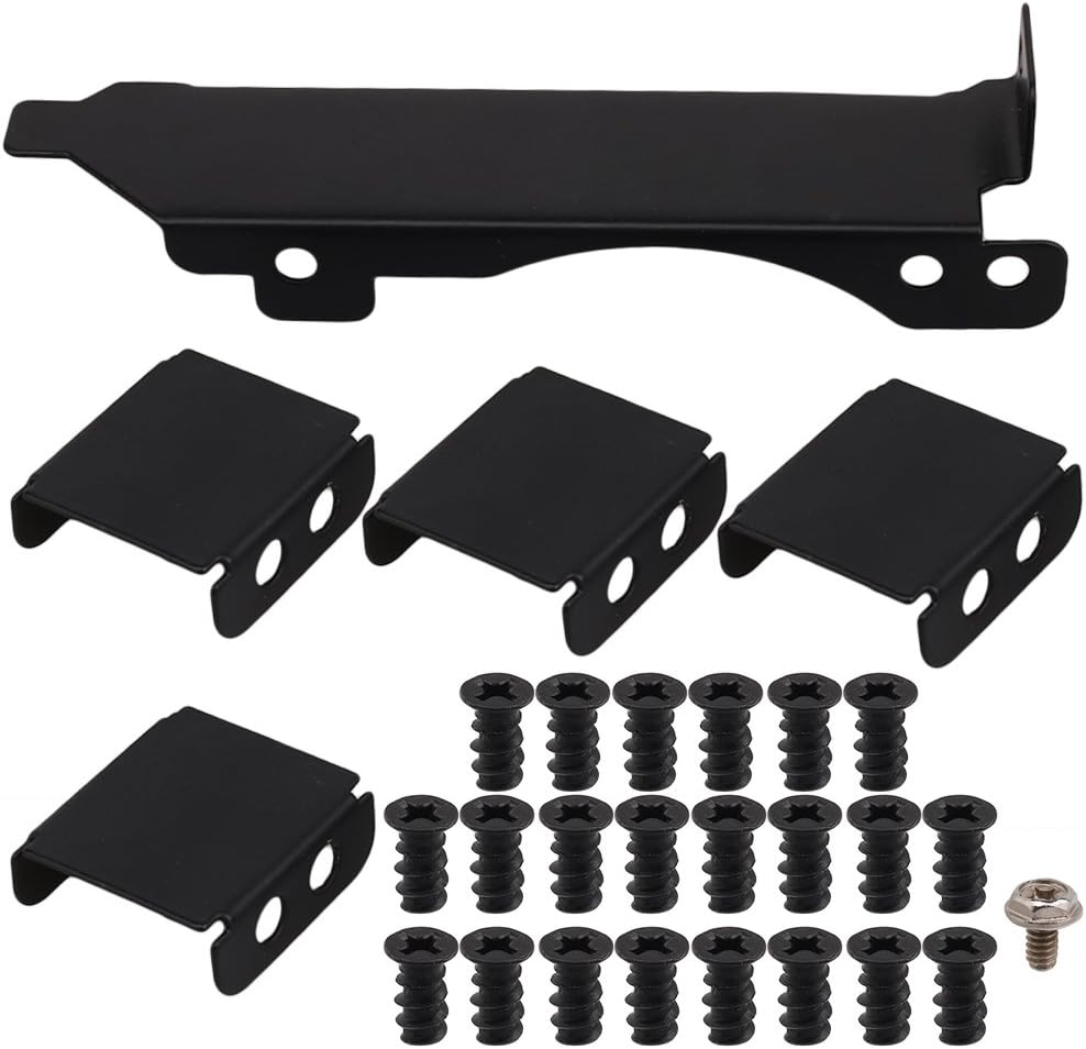 Black Three Fan Rack Mount PCI Slot Cover Bracket 80mm/90mm PC Video ...