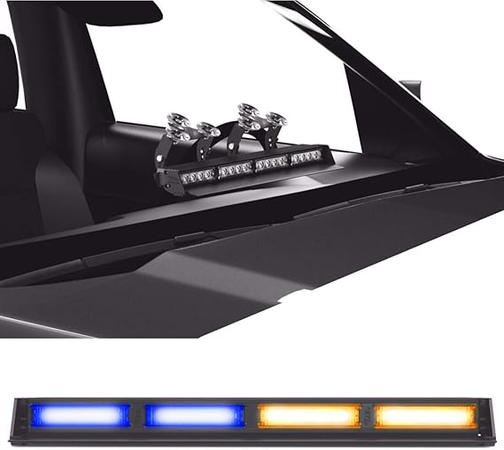Amazon.com: SpeedTech Lights Striker TIR 4 Head LED Strobe Deck Dash Windshield Mount Light Bar ...