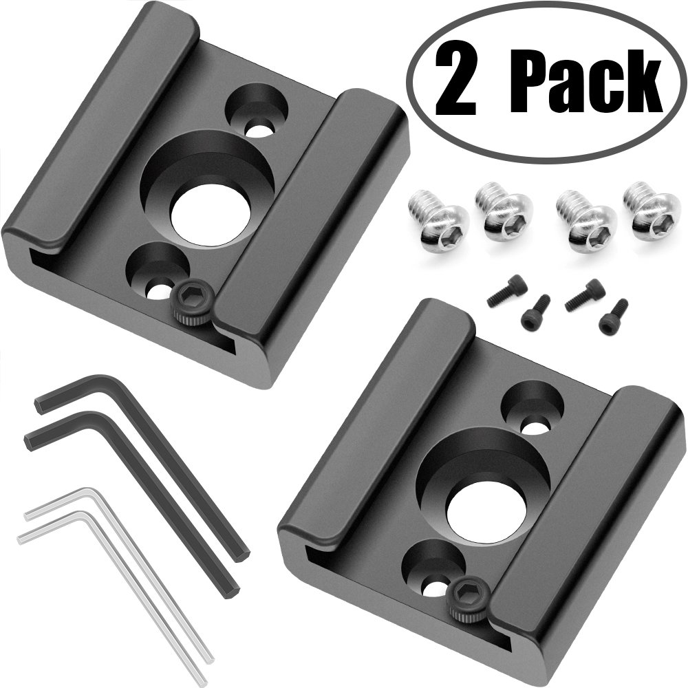 2 Pack Cold Shoe Mount Adapter Cold Shoe Bracket: Amazon.co.uk: Camera ...